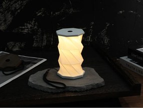 Bílá přenosná světelná dekorace na USB ø 8 cm Twist – Gingko