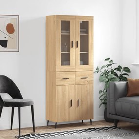 Skříň highboard dub sonoma 69,5 x 34 x 180 cm kompozitní dřevo 3198548