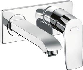 Hansgrohe Metris New, Umyvadlová páková baterie pod omítku, chromová, 31085000