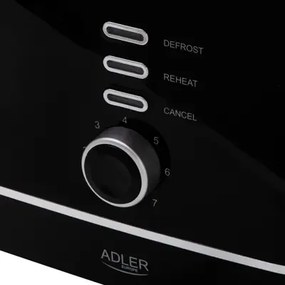 Adler AD 3224b černá / Topinkovač / 720W / 2 toasty / 7 stupňů opečení