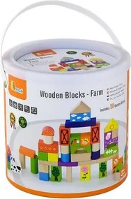 VIGA Stavebnice Farma / 50 ks / dřevo / od 2 let