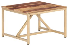 Odkládací stolek 60 x 60 x 40 cm masivní sheeshamové dřevo