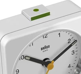 Braun BC03 bílá / Klasický budík / Analogový / 1x AA baterie
