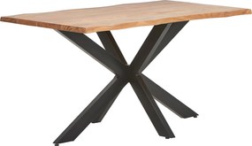 XXXLutz JÍDELNÍ STŮL, akácie, černá, barvy akácie, 140/80/77 cm Landscape - 002178000901