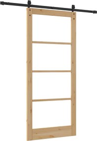 Posuvné dveře ORKDAL Přirozená a černá 93 x 211 cm 3331841