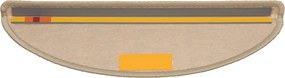 Samolepící nášlapy na schody vzhled sisal 15 ks 56x17x3 cm 326866