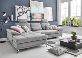 XXXLutz ROHOVÁ SEDAČKA, textil, barvy stříbra Sit & More - Sedací soupravy - 000144005520