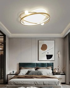 Toolight, LED stropní svítidlo + dálkové ovládání APP1059-C, bílá-zlatá, OSW-08885