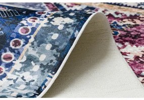 ANDRE mycí kobereček 1136 orientální vintage protiskluz bordó / mod velikost 160x220 cm | krásné koberce cz
