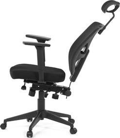 Ergonomická kancelářská židle EVRON - černá síťovina