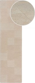 Flair Rugs, Běhoun Moderno Checkerboard Natural, 60x230, béžová, ložnice