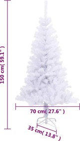 Umělý vánoční stromek se stojanem 150 cm 380 větviček 242420