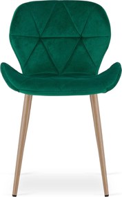 Jídelní židle MANGO VELVET, zelená