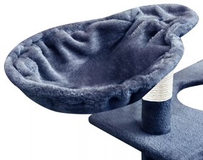 Škrabadlo pro kočky se sisalovými sloupky - tmavě modrá | 150 cm