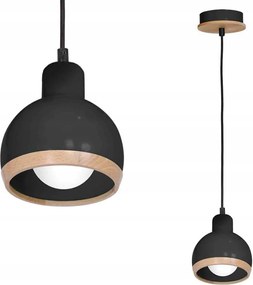 Závěsné Stropní Svítidlo černá Oval Black 1xE27