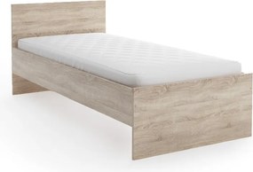 Postel ELISA 90 x 200 cm, dub sonoma Matrace: Matrace Coco Maxi 20 cm, Rošt: Bez roštu