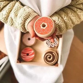 Bigjigs Toys Krabička s donuty / od 18 měsíců
