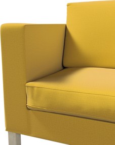 Potah na pohovku IKEA  Karlanda rozkládací, krátký barva žlutá látka sametová