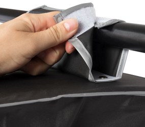 Závěsný organizér na oblečení Compactor URBAN 30 x 30 x 128 cm – 6 polic, černý