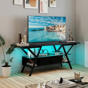Costway Televizní stojan pro 65 palcový televizor 3 Tier Entertainment Center