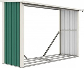 Přístřešek na dřevo G21 WOH 335 - 242 x 89 cm, zelený [63900502]
