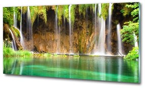 Wallmuralia Foto obraz skleněný horizontální Plitvická jezera 100x50