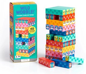 Mudpuppy Dřevěná hra Jenga Zvířata v přírodě