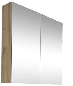 Zrcadlová skříňka SAT B-Way 80x75 cm lamino dub BWAY80CABOAK