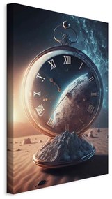 Obraz XXL Planetární přesýpací hodiny - abstrakce času a prostoru