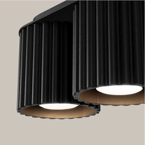 Černé kovové bodové svítidlo 10x21 cm Zora – Sollux