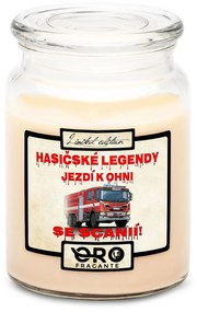 Svíčka Hasičské legendy – Scania (Vůně svíčky: Vanilka)