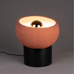 Oranžová terakotová stolní lampa DUTCHBONE ZAHRA S
