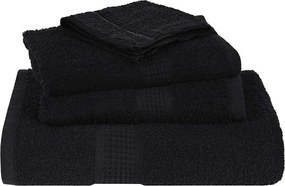 Ručníky pro hosty FROGN 10 ks černé 30x50 cm 360 g/m² 136949