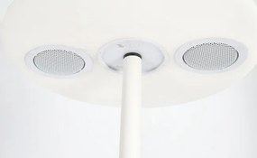BIZZOTTO Zahradní solární stojací lampa LED s reproduktory bílá