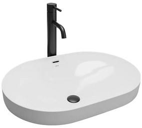 REA-U8700 - Umyvadlo na desku ARLETA 42x61,5 cm keramika/lesklá bílá REA-U8700