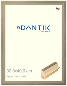 DANTIK rámeček 30x40 | OPERA Colori šedá (Plexi Čiré)