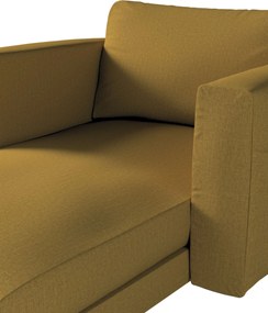 Potah na IKEA Norsborg šezlong s loketními opěrkami barva žlutá látka pletený vzor