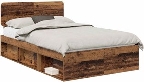 Rám postele Staré dřevo 120 x 200 cm Masivní borové dřevo 3412103