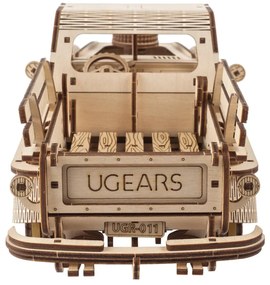 Ugears 3D dřevěné mechanické puzzle Americký náklaďák (pick-up)