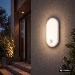 MCE534 W bílá / Venkovní LED svítidlo / senzor pohybu PIR