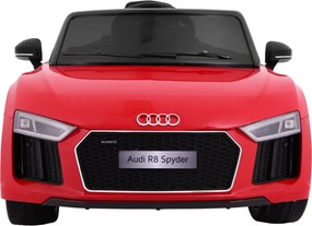 Ramiz Elektrické autíčko Audi R8 Spyder pro děti lakované červené + dálkové ovládání