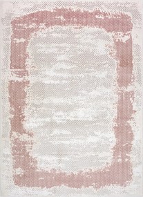 Kusový koberec Core A004 Frame beige/pink, 180x270, ružová, chodba / predsieň, Dywany Łuszczów