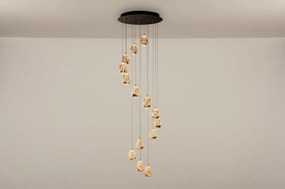 Závěsné designové svítidlo nad schodiště Benelux Gold 15