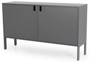 TENZO Dřevěná komoda UNO 148cm šedá 9008554014
