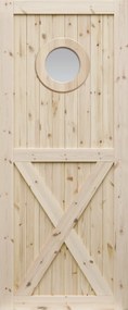 Posuvné Interiérové dveře Radex dřevěné LOFT OX Šířka dveří: 80 cm