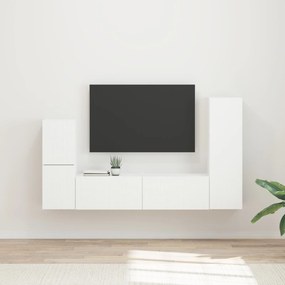 Sestava TV skříněk 4 ks Bílá Kompozitní dřevo 3409024