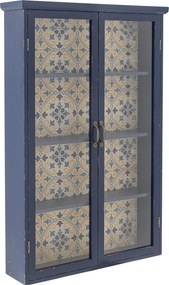 BLOOMINGVILLE Kabinet HAZEM modrý 122x81 cm