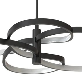 LED Lustr na lanku RIBBON LED/37W/230V 4000K černá