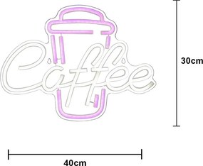 Růžová LED neonová světelná dekorace 5 W Plexy – Star Trading