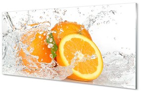 akrylový obraz Pomeranče ve vodě 125x50 cm